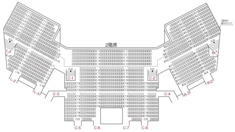NHKホール座席表（東京）と見え方は？2階3階でも見える？ | 座席ウォッチャー