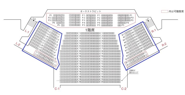 NHKホール座席表（東京）と見え方は？2階3階でも見える？ | 座席ウォッチャー